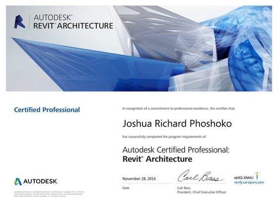 AutoCAD pro. Official Certificate | PDF