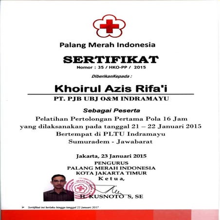 Sertifikat PPGD 2015 | PDF
