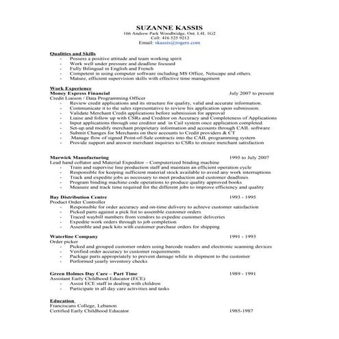 Suzanne Kassis Resume 2017 | PDF