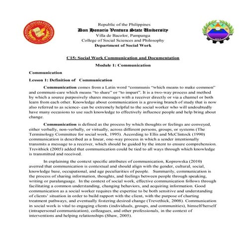 C15 Communication and Documentation - Module.pdf