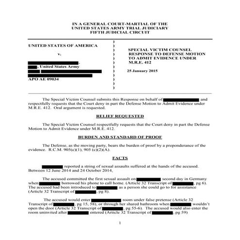 412 Response Motion | PDF