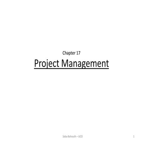 C171 chap17 for web-project management | PPT