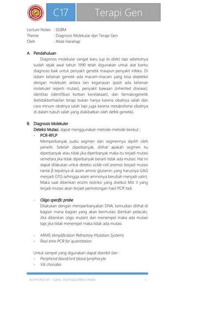 Infografis gen therapy | PDF