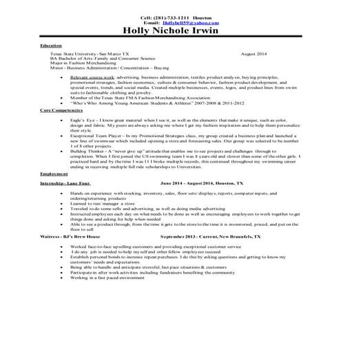 D. Biggs Resume | PDF