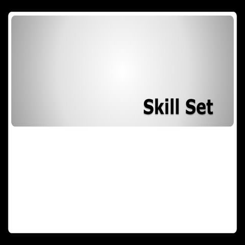 Skill Sets | PPTX