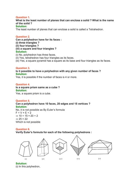 Euler's formula | PDF | 3-D Graphics | Computer Software and Applications