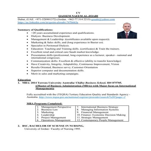 CV . Qasim 1 2016 | PDF