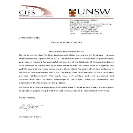 12 - Firas Matar - Reference Letter | PDF