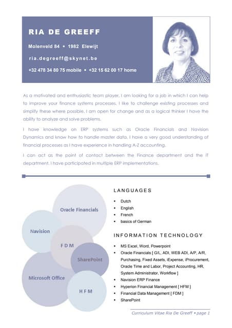 Cv-englishYVDNovember2014 | PDF