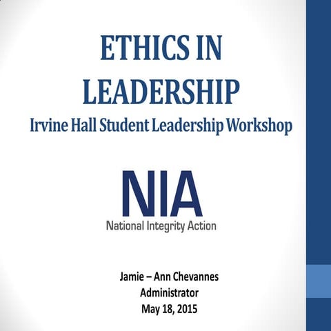 Ethical Leadership | PPT
