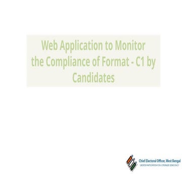Format - C1 by candidates reg Web Application.pptx | Technology & Computing