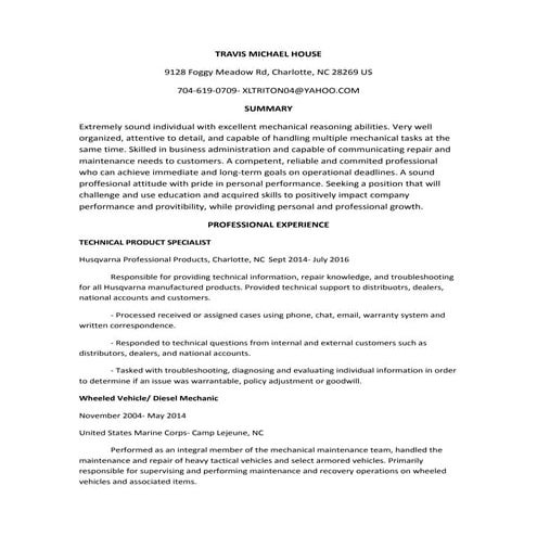 Resume | RTF