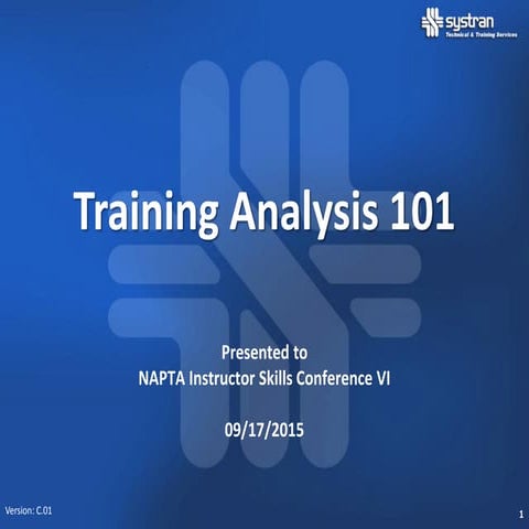 ISC_2015_Analysis 101 | PPT