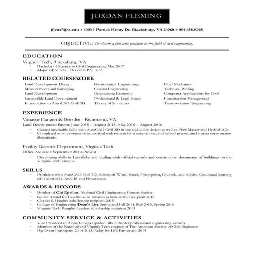 Jordan Fleming Resume | PDF
