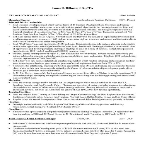 James Hillman Resume CV 05.15.15