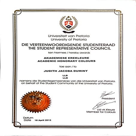 Akademiese ereklere LLB | PDF