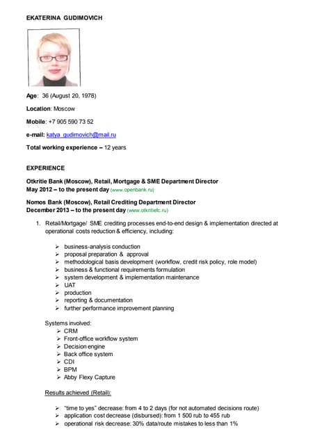 CV Template Jack Bond | PDF