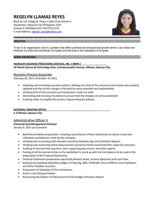 MPManzon Resume(rev) (2) | DOC | Business Accounting & Finance | Business