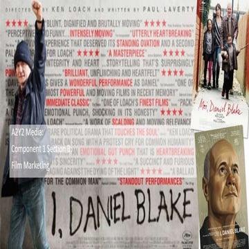I Daniel Blake A2Y2 Media Studies (Eduqas) C1SB | PPTX
