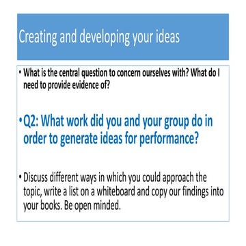 GCSE Drama: Live Performance Evaluation- structuring your responses and ...