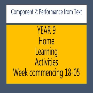 C2.3.1 home learning tasks week 7 | PPT