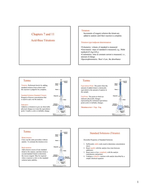 Acid base titration | PPTX | Chemistry | Science