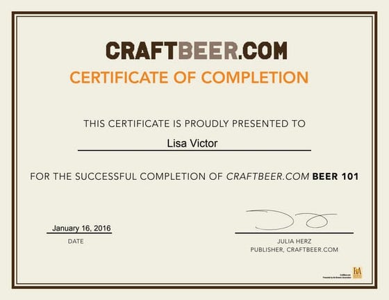 Mike's Hard Lemonade Quiz Certicate of Completion | PPT