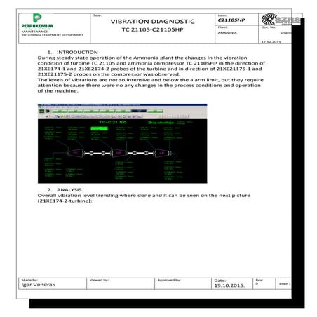 Vibration Analysis Report | PPTX