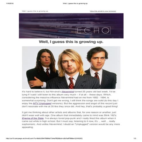 Echo E-Mail Sample | PDF