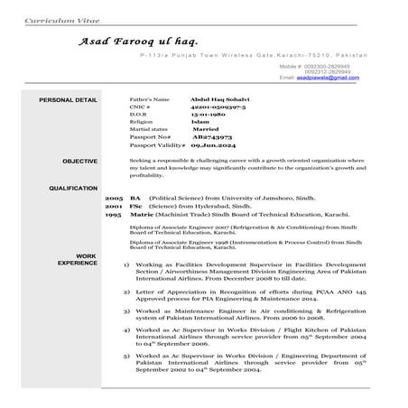 Asad CV 2015 Final | DOC