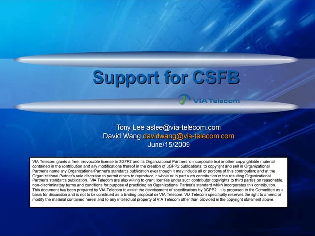 UMTS/LTE/EPC Call Flows for CSFB | PDF