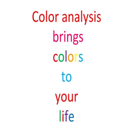 Color analysis | PPT
