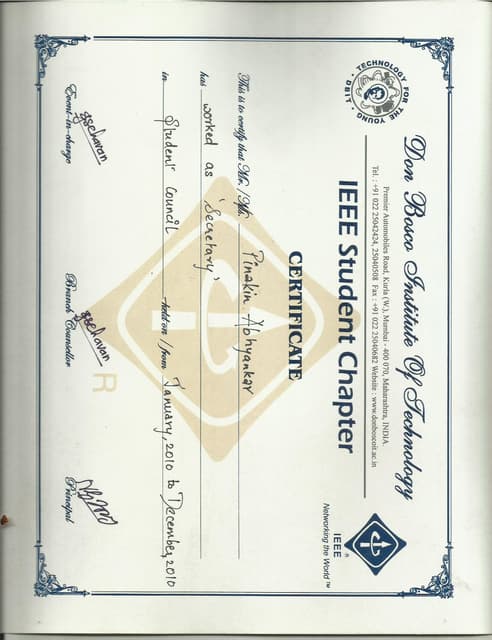 Best Project - DBIT | PDF