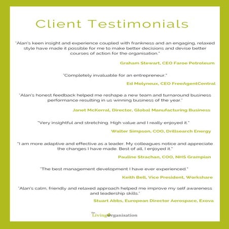 Client Testimonials AG | PDF | Business Administration | Business