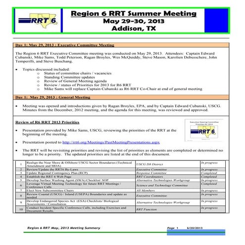 rrt_semi_annual_meeting_summary_2013_may | PDF