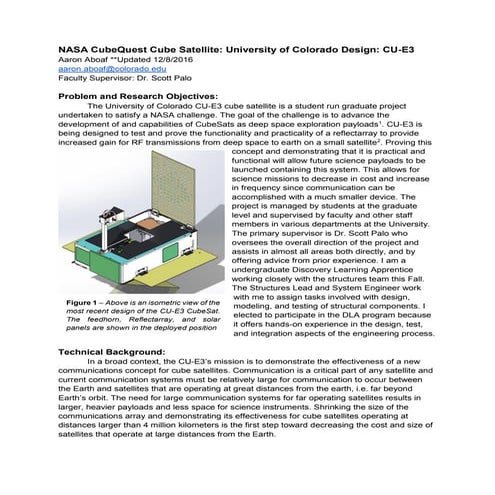 CubeSat separation dynamics | PPTX
