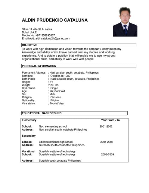 resume for sylvia | PDF