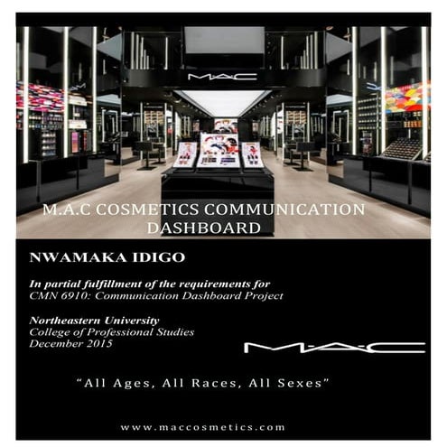MAC COSMETICS COMMUNICATION DASHBOARD | PDF