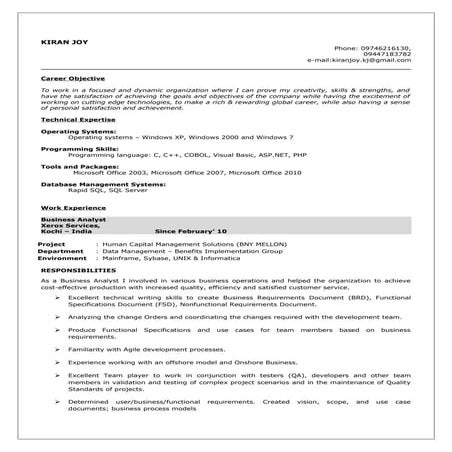 Kiran Joy_Resume | DOC