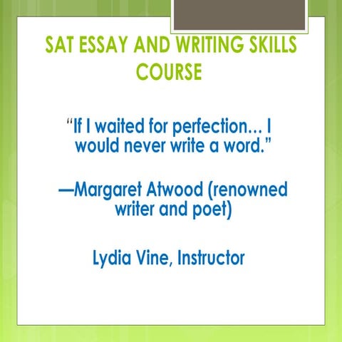 essay sat essay and essay skills - Copy - Copy - Copy | PPT ...