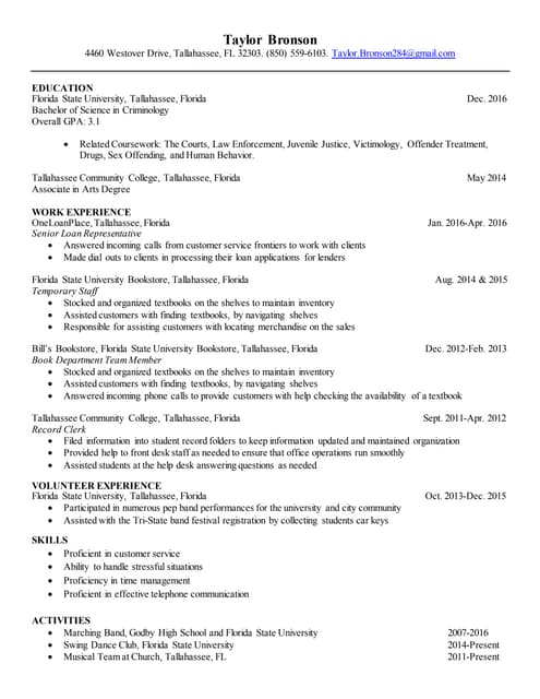 Resume - Creech, Maggie - 2016 | PDF