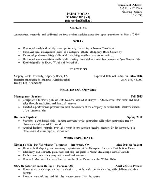 Freshman Resume- Noah Patton-3 | PDF
