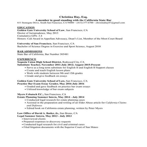 Christina Hay presentations