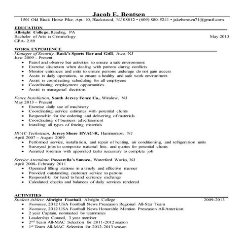 JB Resume | DOCX | Business | Business and Finance