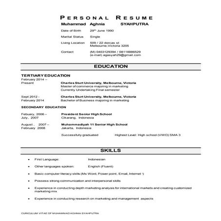 AGA CV updated | DOCX