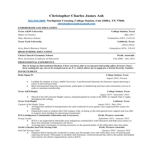 Chris Ash resume-3 | PDF