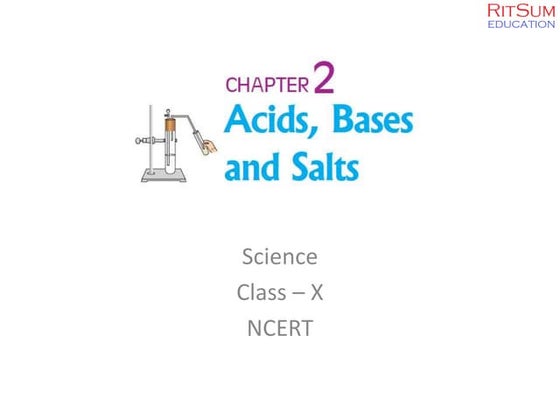 Acids Bases and Salts Class 10th Chapter 2 | PPTX