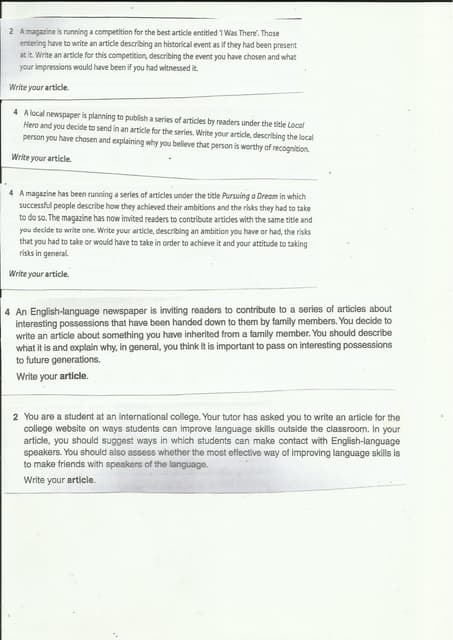 C2 letter questions | PDF