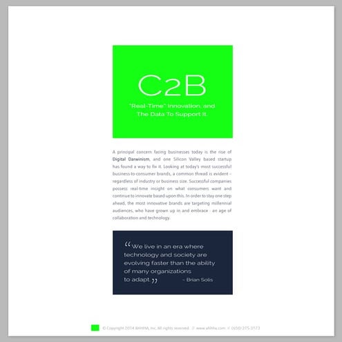 C2B - "Consumer to Business" The Next Internet Reveloution. | PDF