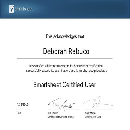 lp_1_4_14387_1469237575_Smartsheet Certification certificate lp | PDF